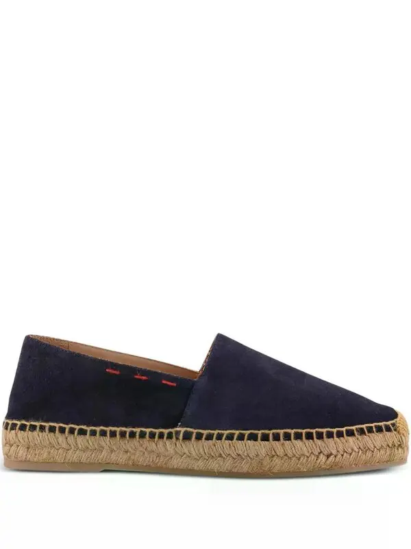 Kiton Stitch-detail Espadrilles - Blue