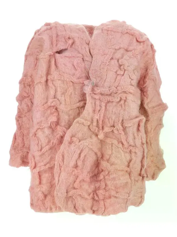 DANIELA GREGIS Mosaic Crew-neck Cardigan