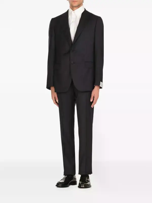 Caruso Single-breasted Suit - Blue