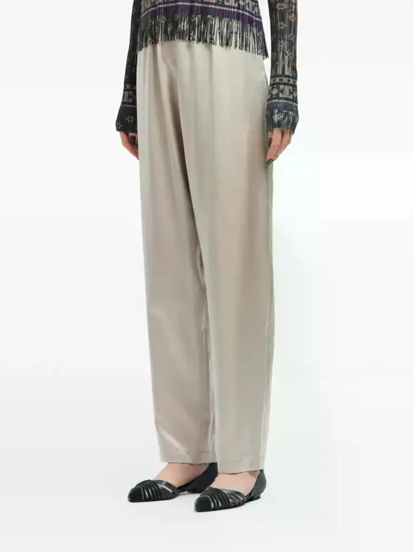 Giorgio Armani Elasticated Satin Trousers