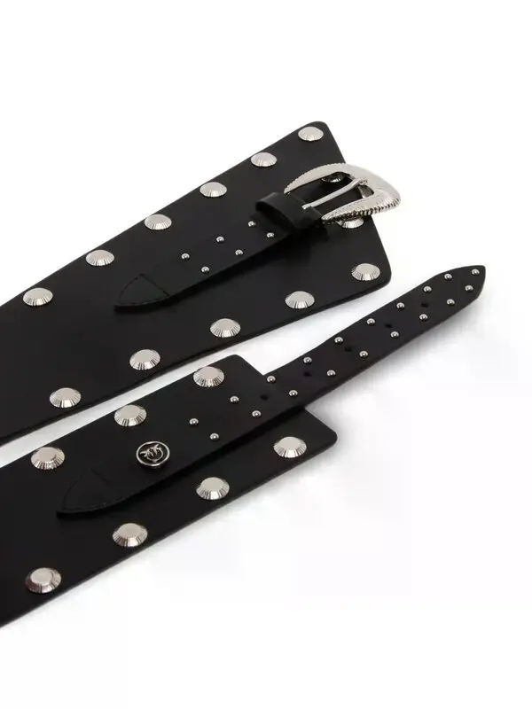 Pinko Studded Buckle Belt