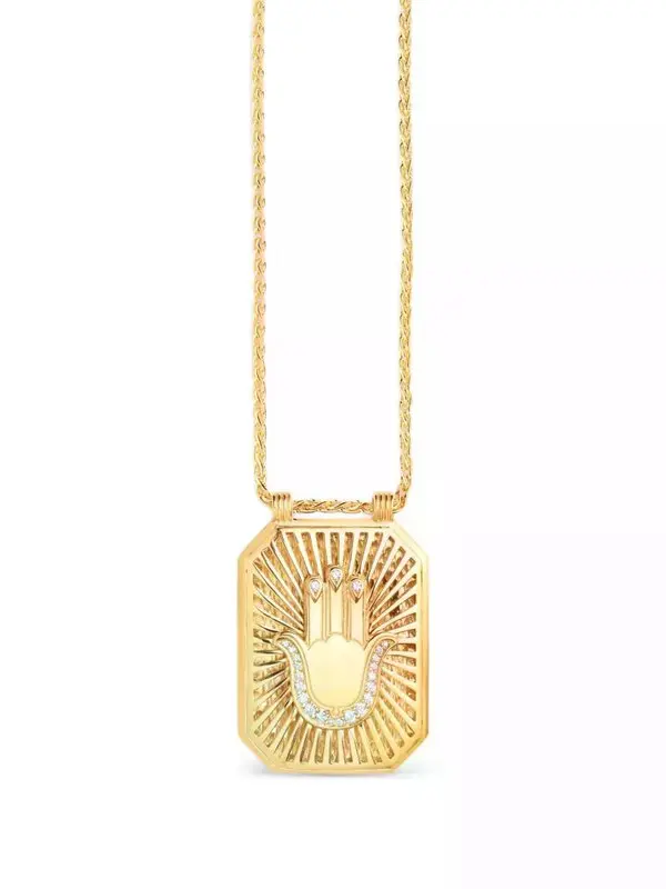 MARIE LICHTENBERG Hand Diamond Scapular Necklace