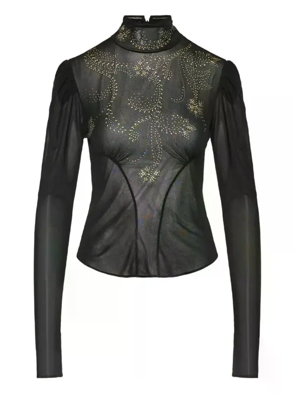 Rabanne Beaded Long-sleeved Top
