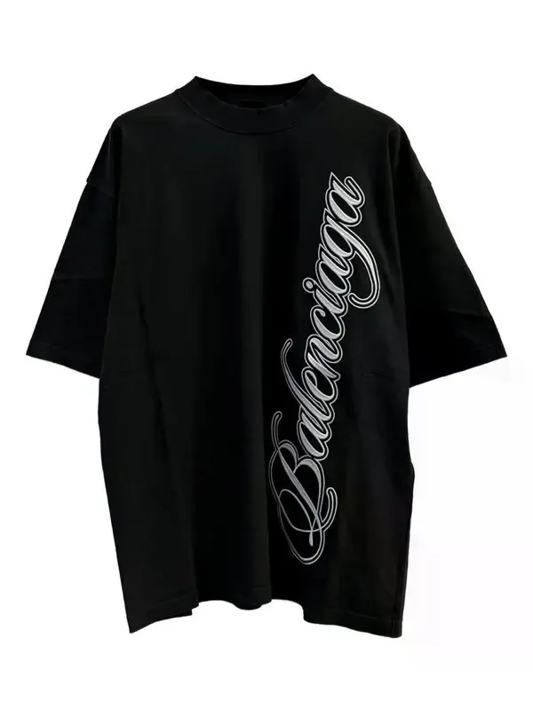 Balenciaga Logo-detail T-shirt - Black