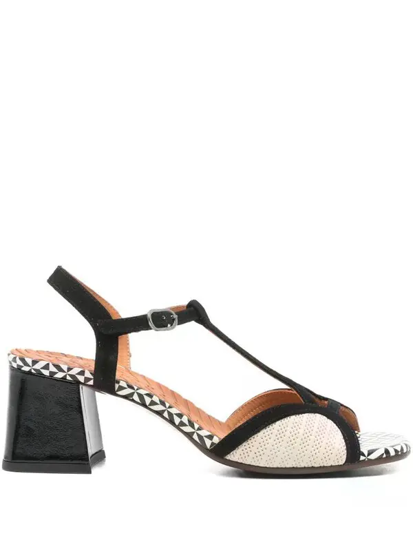 Chie Mihara Lipika T-strap Sandals - Black