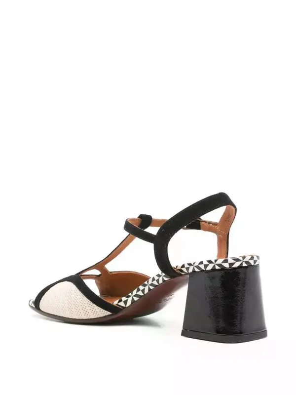 Chie Mihara Lipika T-strap Sandals - Black