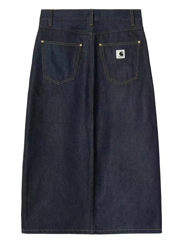 Carhartt Work In Progress Brandon Front-slit Skirt - Blue