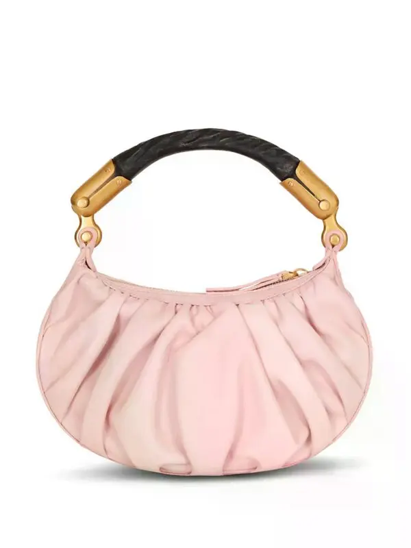 Balmain Mini Ebene Calfskin Tote Bag - Pink
