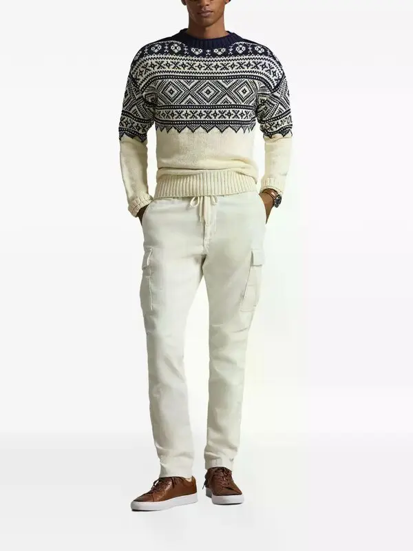 Polo Ralph Lauren Crew-neck Geometric Pattern Sweater
