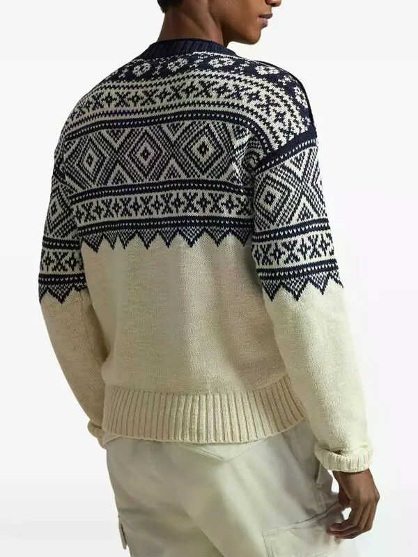 Polo Ralph Lauren Crew-neck Geometric Pattern Sweater