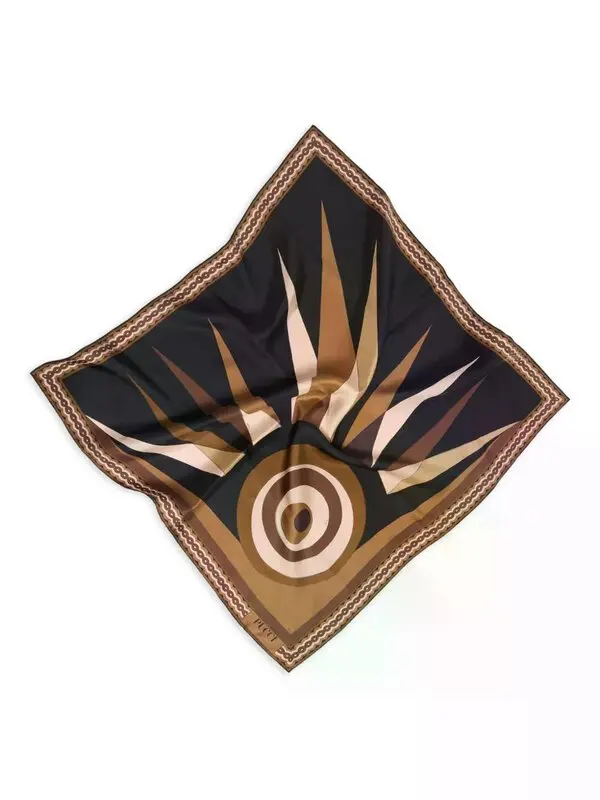 Emilio Pucci Printed Scarf - Black