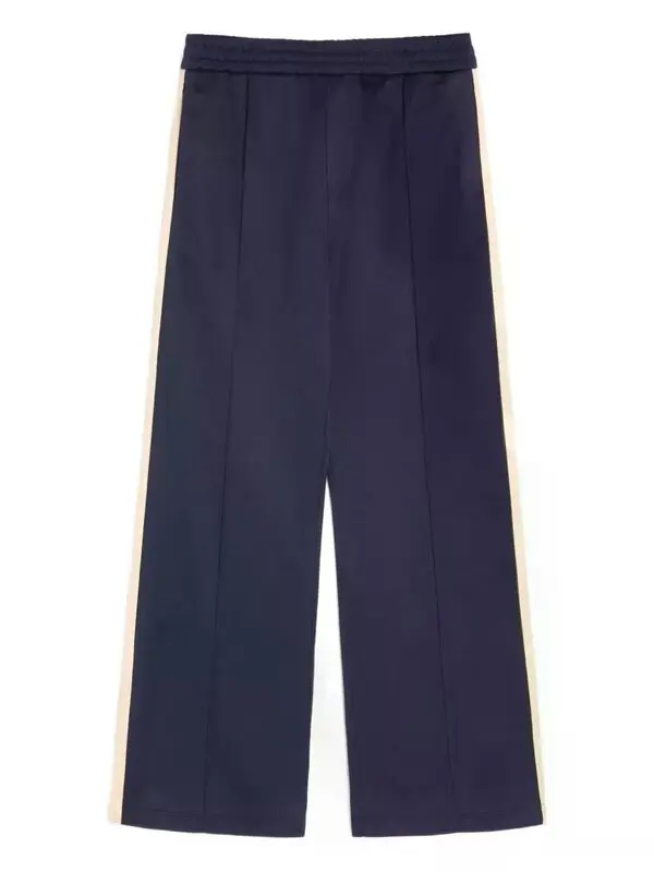 Valentino Garavani Logo-patch Side-bands Track Pants - Blue
