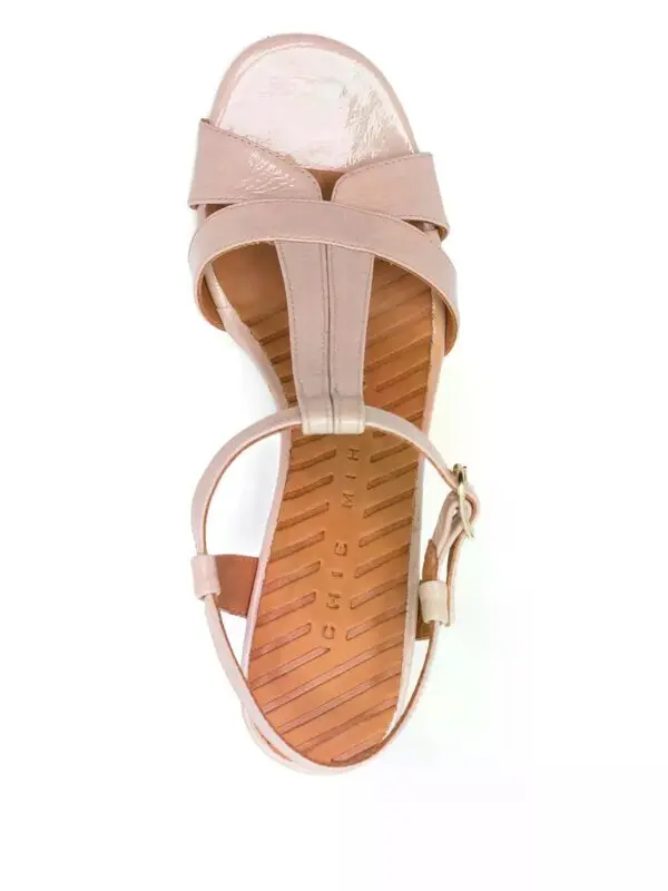 Chie Mihara Bafrica T-strap Block-heel Sandals - Pink