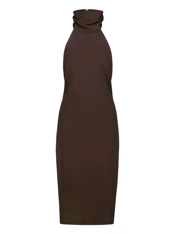 DRHOPE Halterneck Backless Dress
