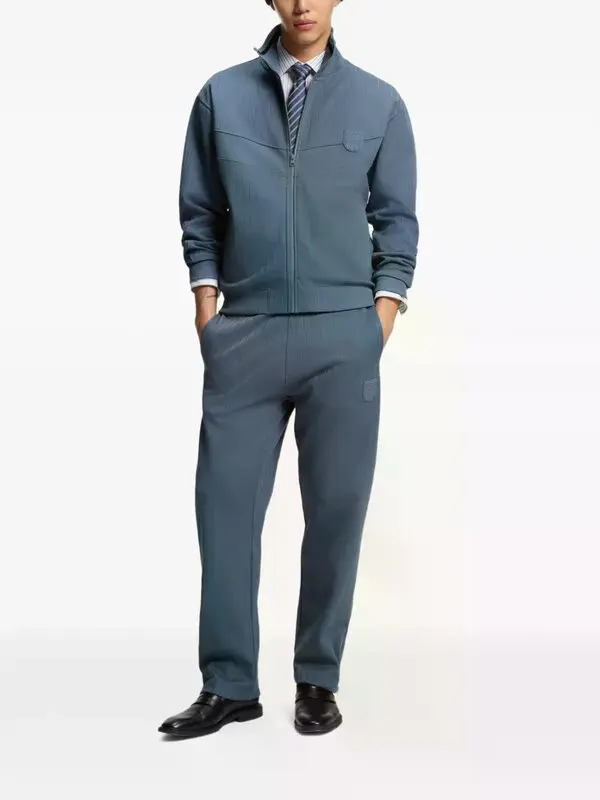 Hugo Textured Zip Sweatshirt - Blue