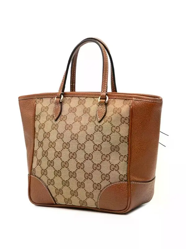 Gucci Gg Canvas Bree Satchel - Brown