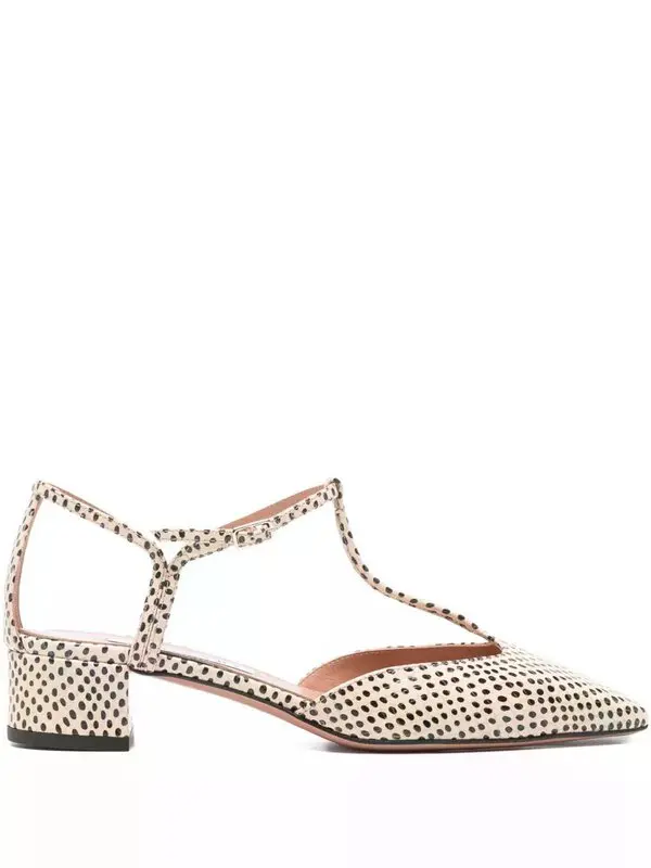 AQUAZZURA Patterned T-strap Pumps