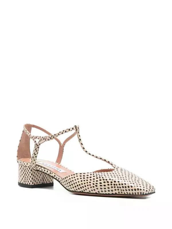 AQUAZZURA Patterned T-strap Pumps