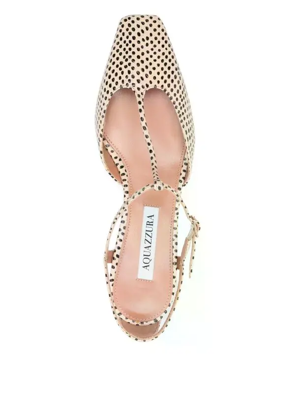 AQUAZZURA Patterned T-strap Pumps