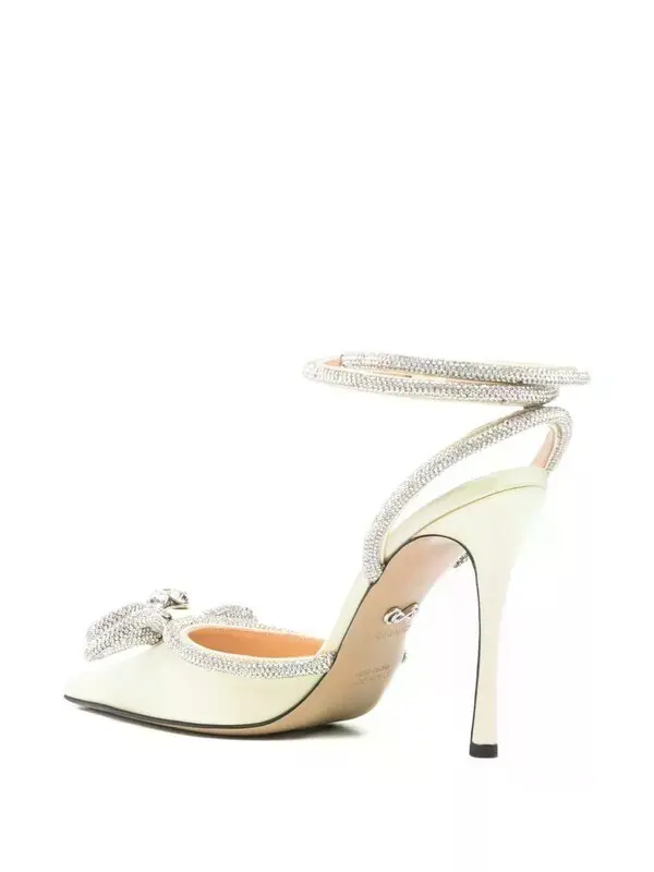 Mach & Mach Bow Ankle-strap Pumps