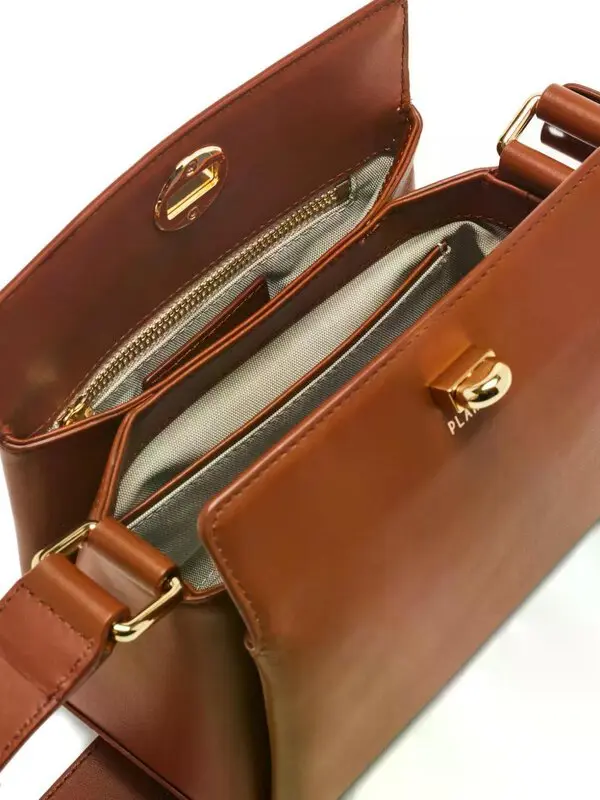 Plan C Logo-detail Mini Bag - Brown