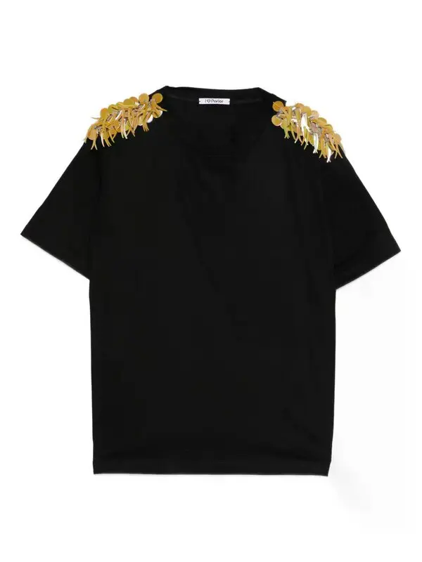 PARLOR Sequin-appliqué T-shirt