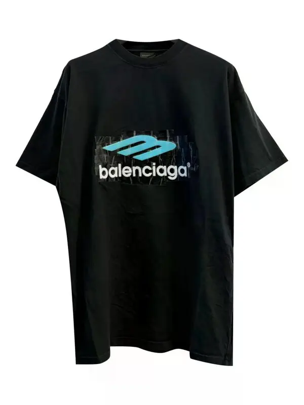 Balenciaga Logo-detail T-shirt - Black