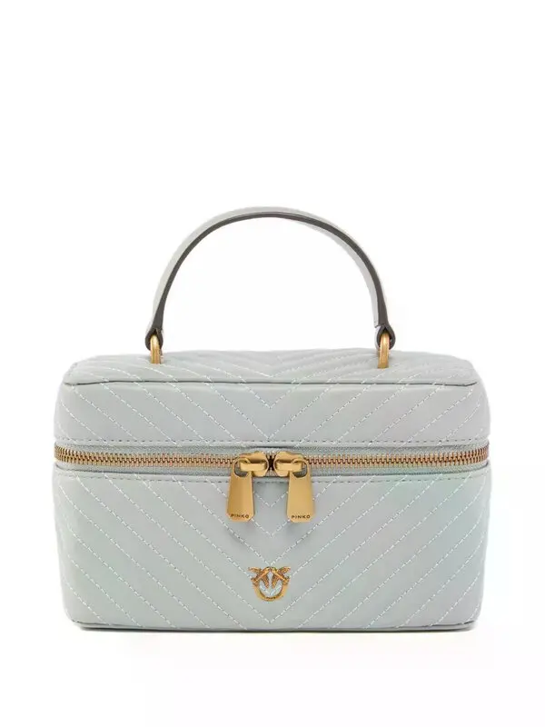 Pinko Chevron Quilted Leather Mini Bag