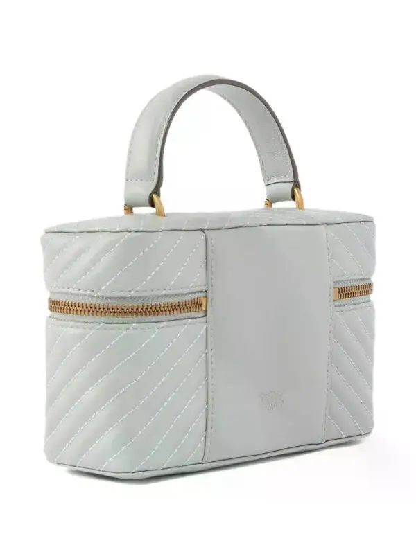 Pinko Chevron Quilted Leather Mini Bag