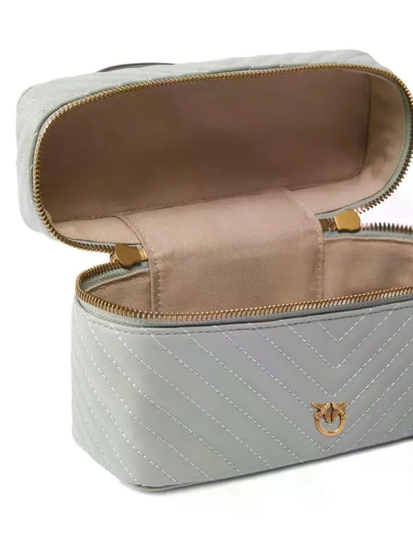 Pinko Chevron Quilted Leather Mini Bag