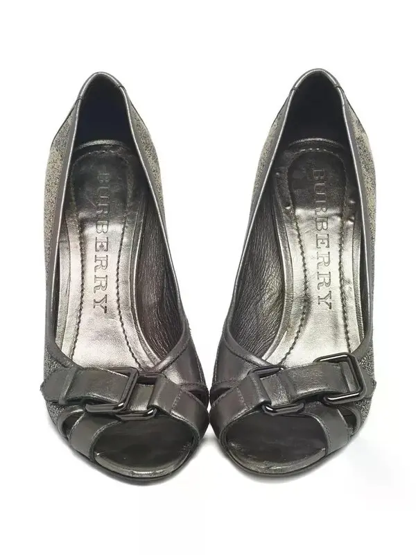 Burberry Peep-toe Heeled Pumps
