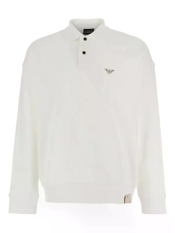 Emporio Armani Logo-embroidery Polo Shirt - White
