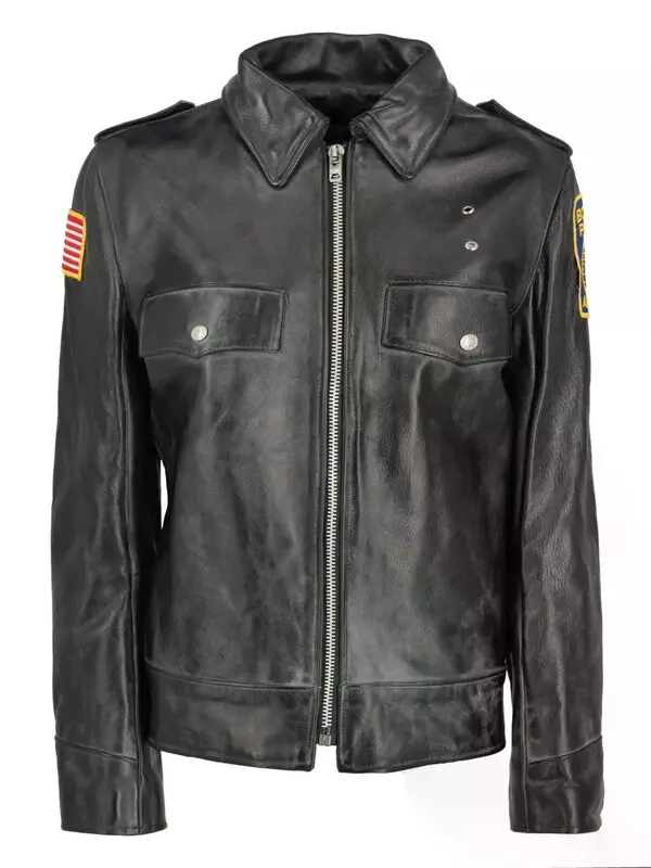 VANSON Leather Patrol Motorcycle Jacket