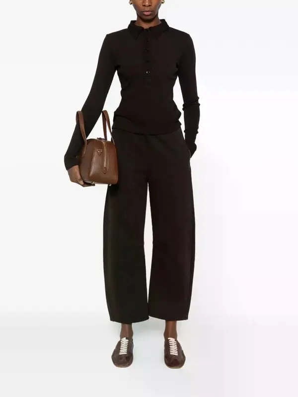 Citizens Of Humanity Buttoned Polo Top - Brown