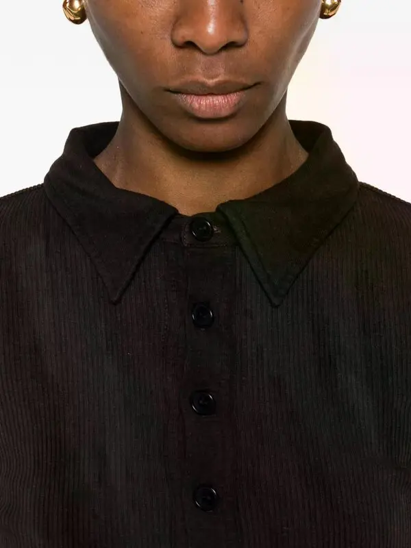 Citizens Of Humanity Buttoned Polo Top - Brown