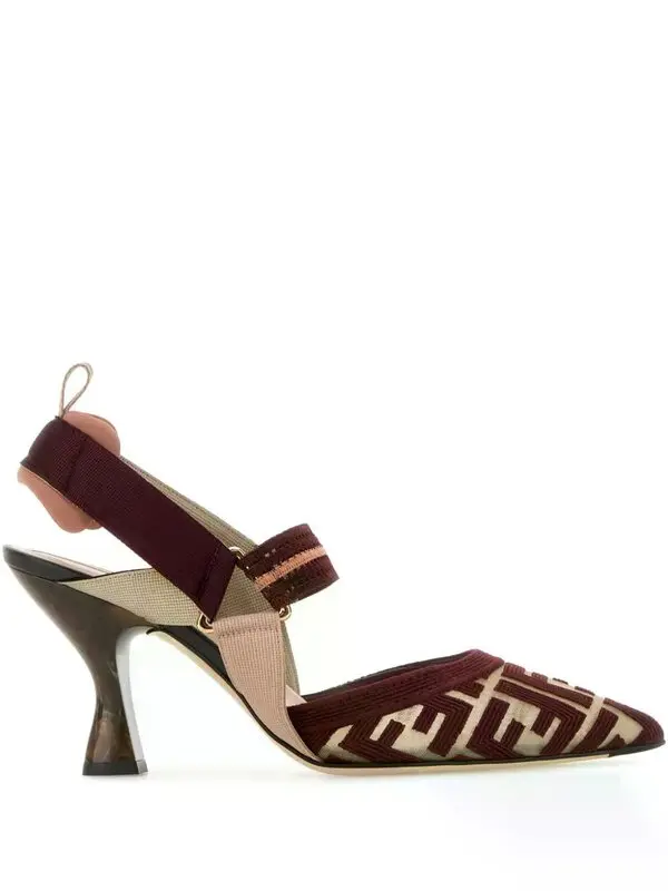 Fendi Colibri Monogram-pattern Pumps - Purple