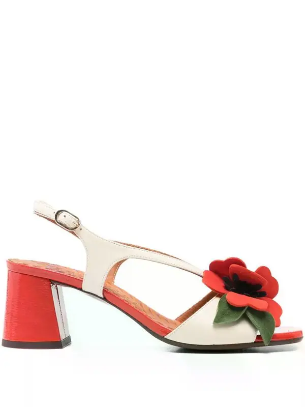 Chie Mihara Flower Heeled Sandals