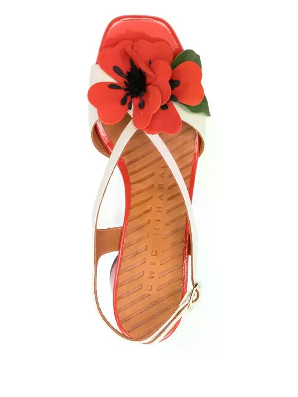 Chie Mihara Flower Heeled Sandals