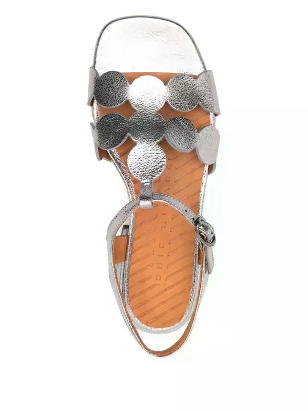 Chie Mihara Scalloped T-strap Sandals