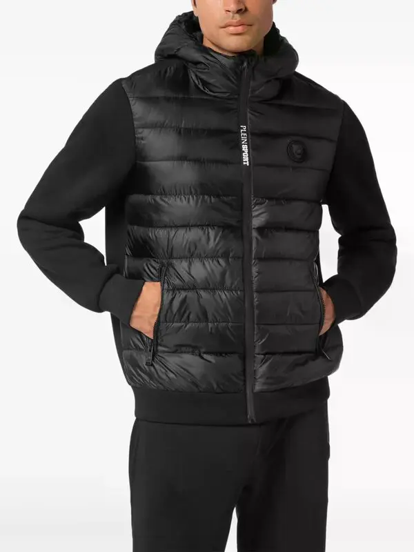 PLEIN SPORT Quilted Hooded Jacket
