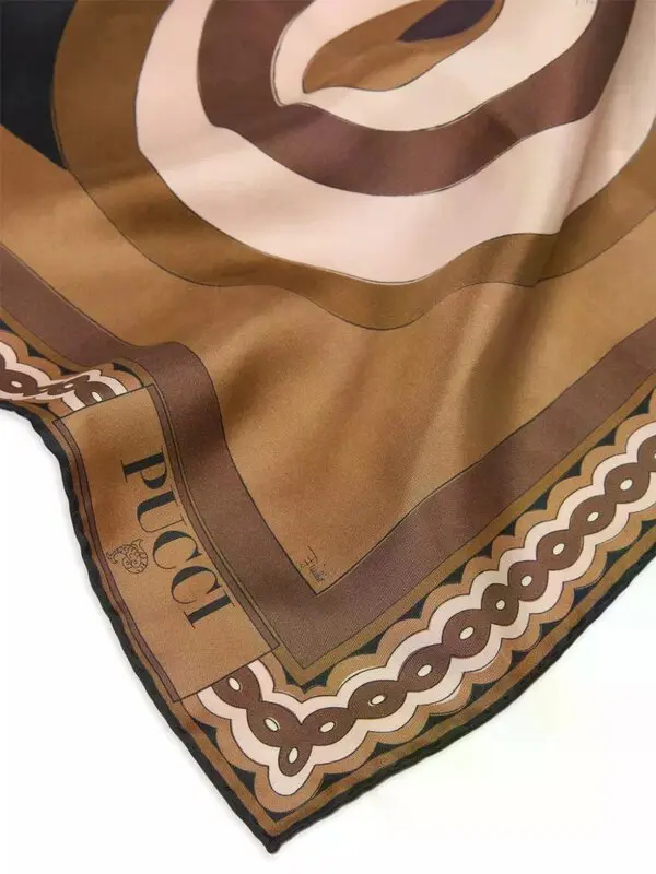 Emilio Pucci Printed Scarf - Black