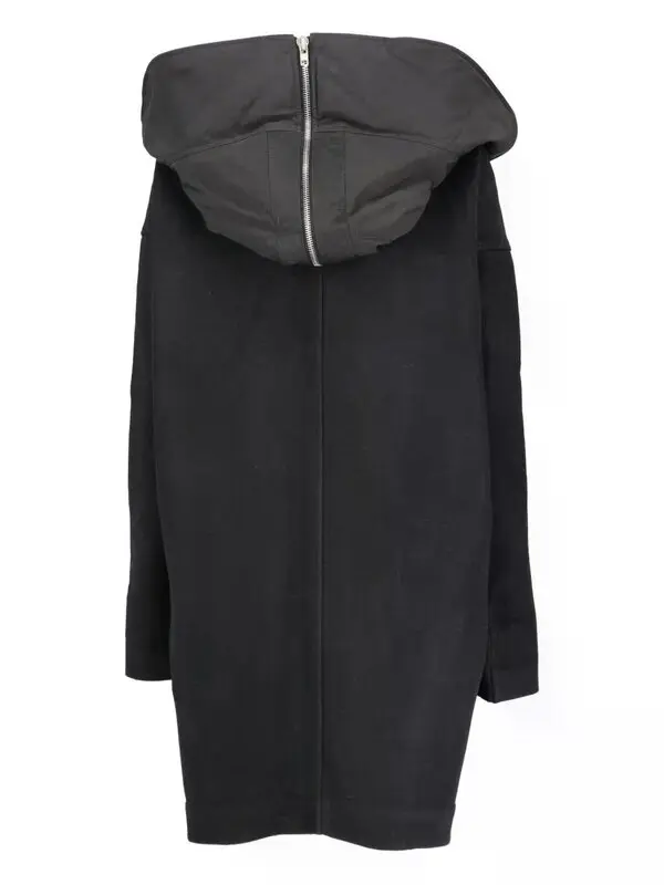 Rick Owens Wool Zip Hood Coat