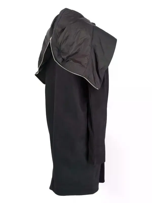 Rick Owens Wool Zip Hood Coat