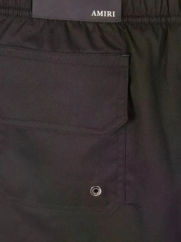Amiri Logo Swim Shorts - Black