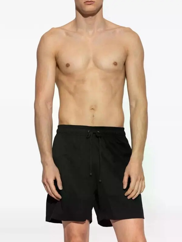 Amiri Logo Swim Shorts - Black