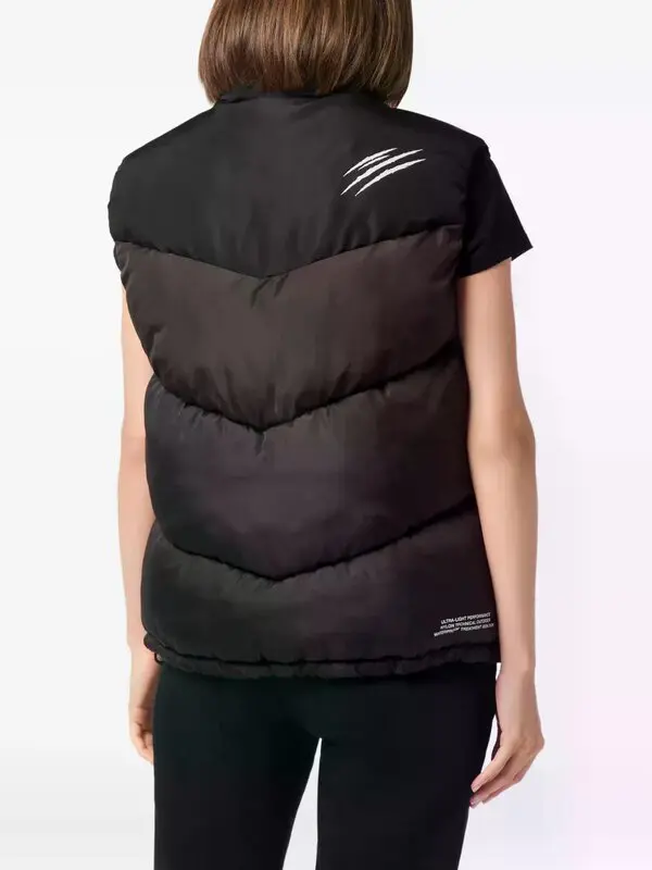 PLEIN SPORT Claw-print Quilted Vest