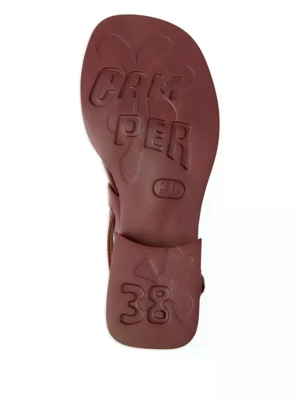 Camper Dana Leather Strap Sandals