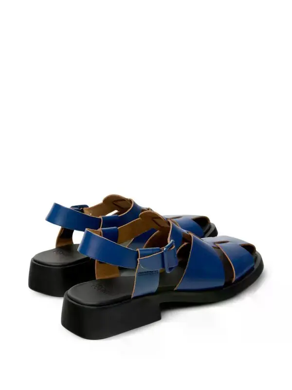 Camper Dana Buckled Leather Sandals - Blue