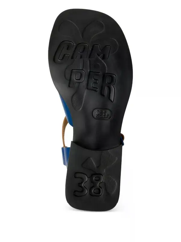Camper Dana Buckled Leather Sandals - Blue