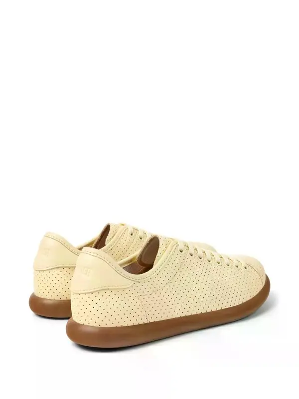 Camper Pelotas Soller Perforated Leather Lace-up Sneakers - Neutrals